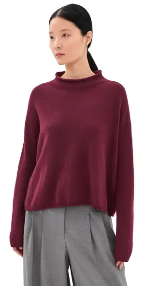 LISA YANG Sandy Sweater - Deep Plum