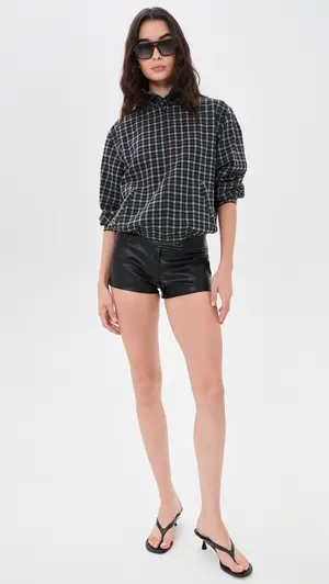 Lioness Merci Faux Leather Shorts
