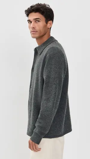FRAME Boiled Wool Cardigan