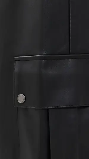 L'Agence Isolde Faux Leather Cargo Pants