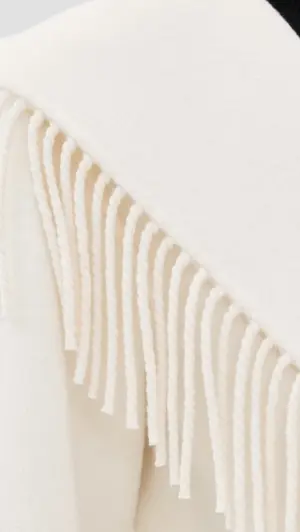 Simkhai Rowen Double-faced Wool Fringe Jacket