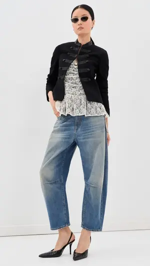 R13 Articulated Knee Ex-boyfriend Jeans