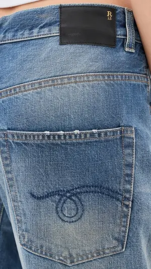 R13 Articulated Knee Ex-boyfriend Jeans