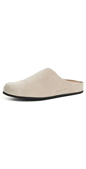 COMMON PROJECTS Suede Clogs - Warm Grey