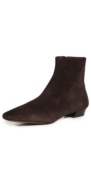 LOEFFLER RANDALL Siya Suede Flat Ankle Boots - Tmoro