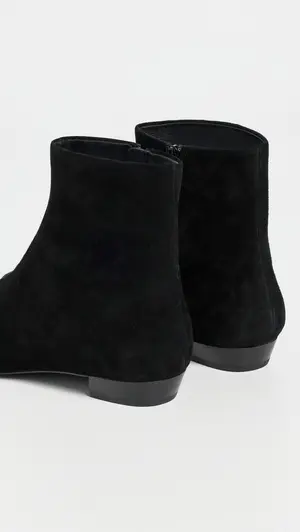 LOEFFLER RANDALL Siya Suede Flat Ankle Boots