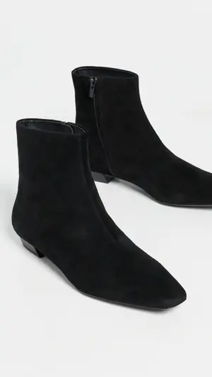 LOEFFLER RANDALL Siya Suede Flat Ankle Boots
