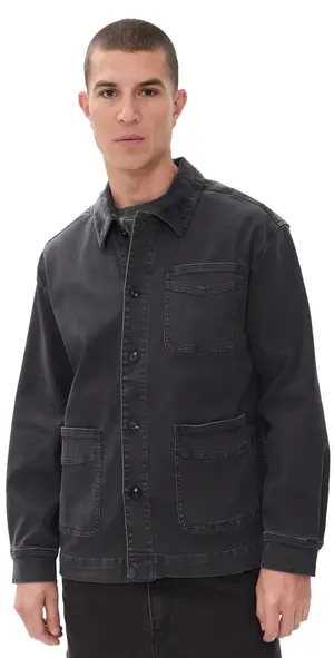 FAIR HARBOR Seaport Chore Jacket - Black