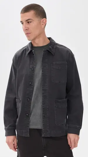 FAIR HARBOR Seaport Chore Jacket - Black