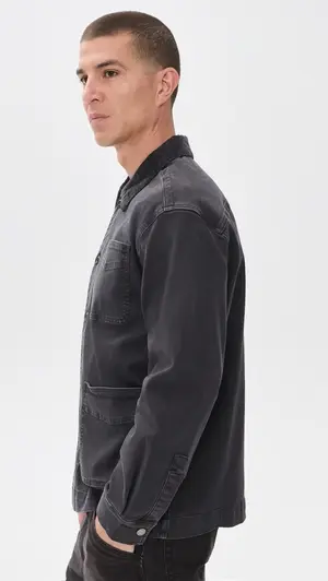 FAIR HARBOR Seaport Chore Jacket - Black