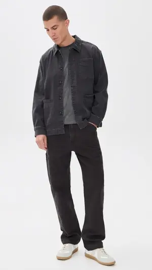 FAIR HARBOR Seaport Chore Jacket - Black