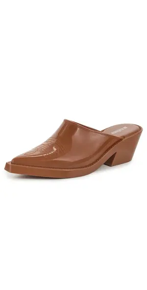 Melissa Texas Jelly Mules - Brown