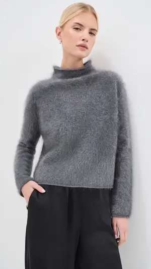 LISA YANG Sandy Brushed Cashmere Sweater