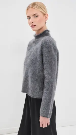 LISA YANG Sandy Brushed Cashmere Sweater