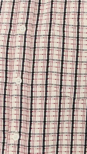 WAX LONDON Shelly Dobby Check Button Down Shirt