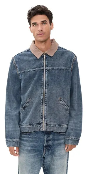 FRAME Denim Zip Trucker Jacket - Breakpoint