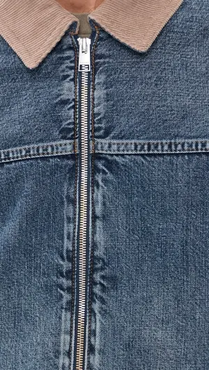 FRAME Denim Zip Trucker Jacket