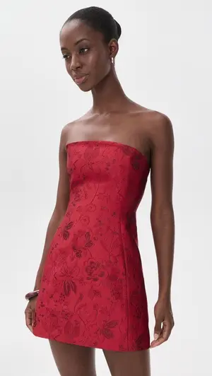 Alice + Olivia Velia Removeable Strap Mini Dress