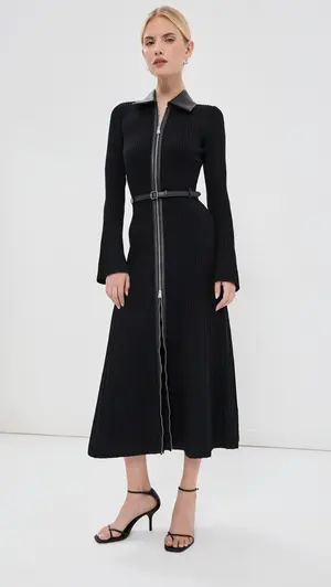 Simkhai Ismelle Collared Midi Dress