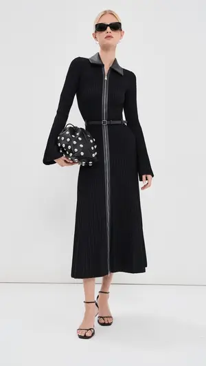 Simkhai Ismelle Collared Midi Dress