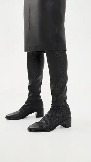 Tory Burch Cap-toe Knee High Boots