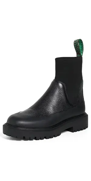 LOEFFLER RANDALL Suri Leather Chelsea Boots - Black