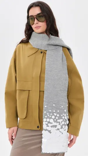 Chan Luu Sequined Wool Scarf
