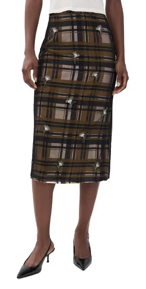 Essentiel Antwerp Kate Embellished Mesh Skirt - Combo1 Black