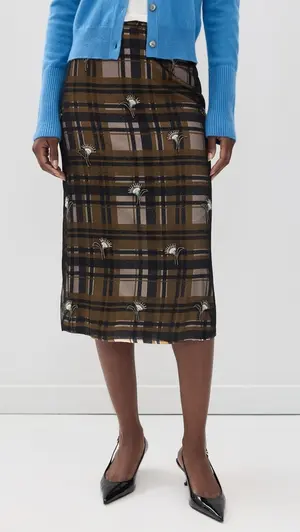 Essentiel Antwerp Kate Embellished Mesh Skirt
