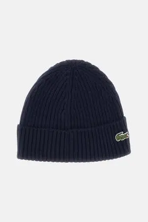 Lacoste Cappellino In Lana - Blu