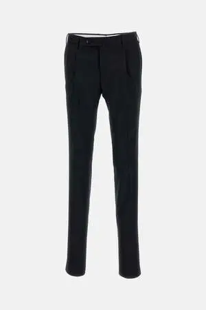 PT TORINO Pantaloni Slim In Lana - Grey
