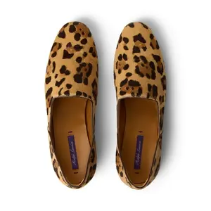 Ralph Lauren Bronwen Leopard-print Haircalf Slipper