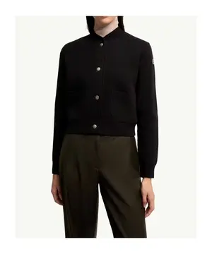 Moncler Wool Cashmere Blend Padded Cardigan