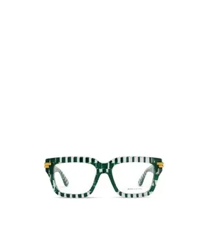 Bottega Veneta Square Frame Glasses - Green