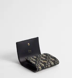 Dior Oblique Bow Glycine Wallet