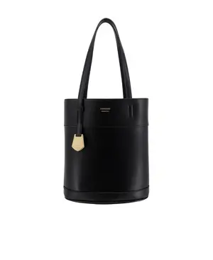FERRAGAMO North-south Logo-printed Top Handle Bag - Black