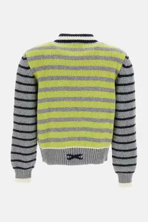BARRIE Cardigan In Lana E Cashmere A Righe