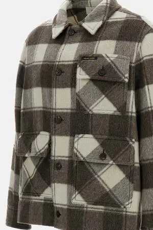 GOLDEN GOOSE Giacca Camicia Journey Boxy A Quadri