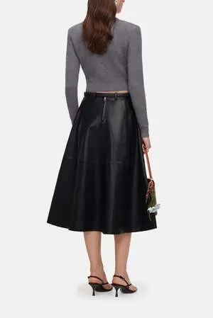 SELF-PORTRAIT Cardigan In Maglia Con Motivi Floreali In Pizzo - Grey