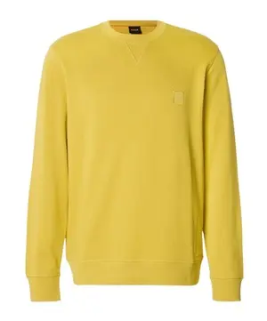 Hugo Boss Square-patch Crew-neck Sweatshirt
