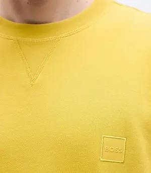 Hugo Boss Square-patch Crew-neck Sweatshirt