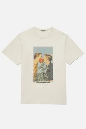 JW Anderson T-shirt Kissing The Rose Bush - Bianco