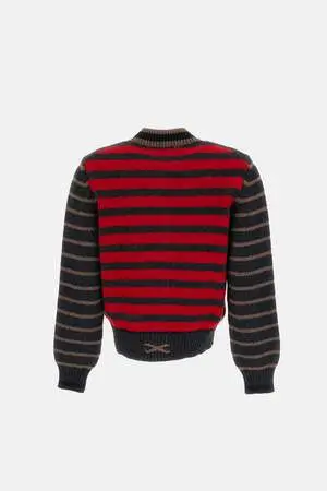 BARRIE Cardigan In Lana E Cashmere A Righe