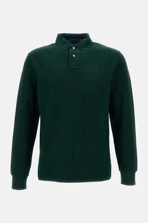 Polo Ralph Lauren POLO IN PIQUÉ A MANICHE LUNGHE Green