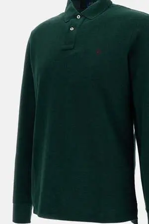 Polo Ralph Lauren Polo In Piqué A Maniche Lunghe - Verde