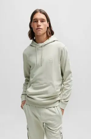 Hugo Boss Logo Patch Drawstring Hoodie