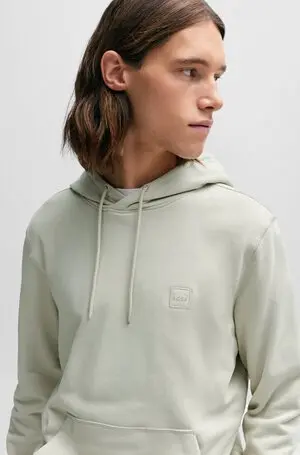 Hugo Boss Logo Patch Drawstring Hoodie