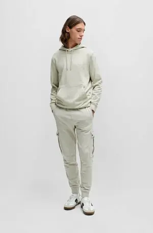 Hugo Boss Logo Patch Drawstring Hoodie