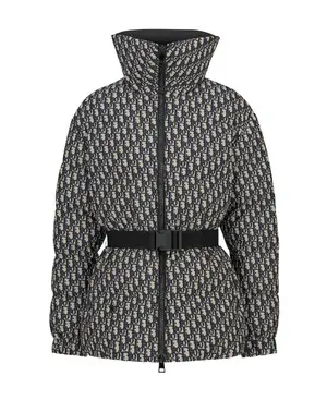 Dior Dioralps Down Jacket With Belt - Black