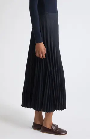 JAMIE HALLER The Accordion Pleated Maxi Skirt